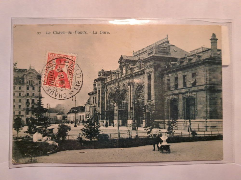 Ancienne CP Chaux-de-Fonds - La Gare 1915 | Kaufen auf Ricardo