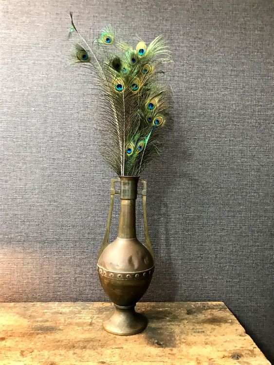 Grosse Vase Art Deco Messing 60cm hoch | Acheter sur Ricardo