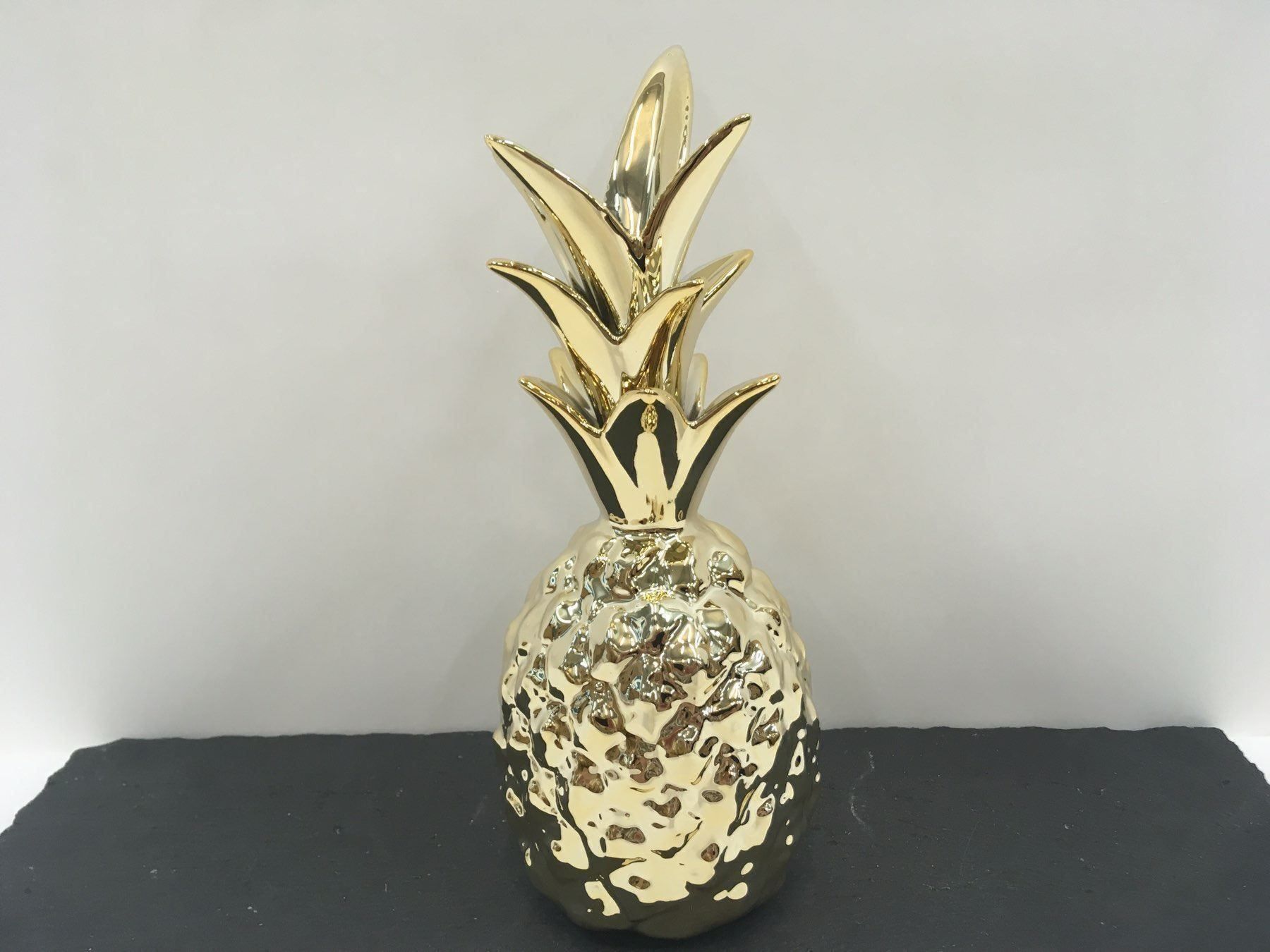 Deko-Ananas aus Keramik, gold,25x10x10cm kaufen auf Ricardo