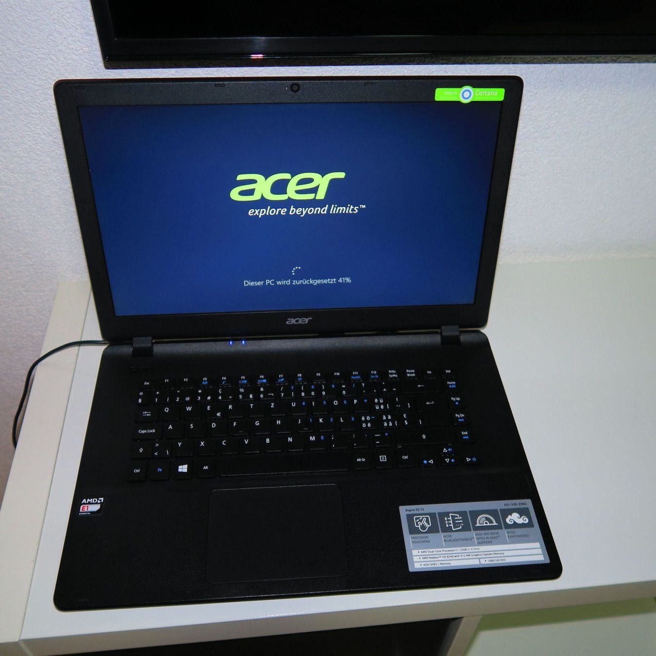 Acer Aspire ES1-520-32 NG Notebook 15,6" | Kaufen auf Ricardo