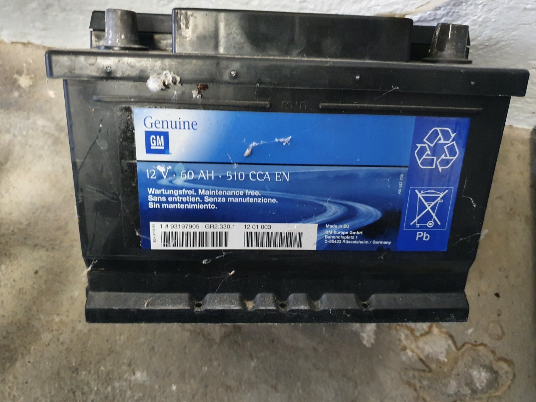 Autobatterie GM 12V 60AH 510 CCA EN | Kaufen auf Ricardo