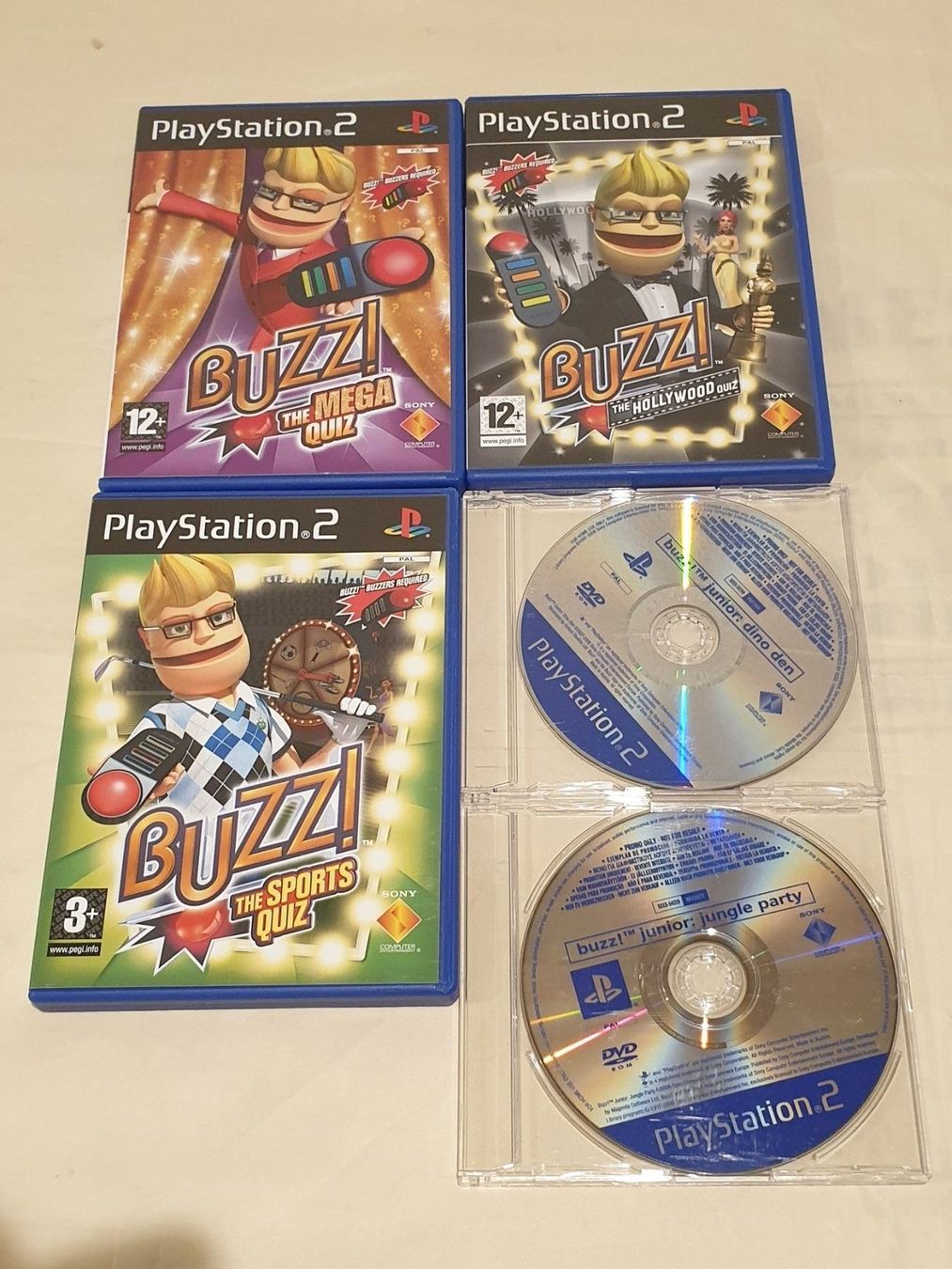Buzz Playstation 2 Set - 5 Spiele | Kaufen auf Ricardo
