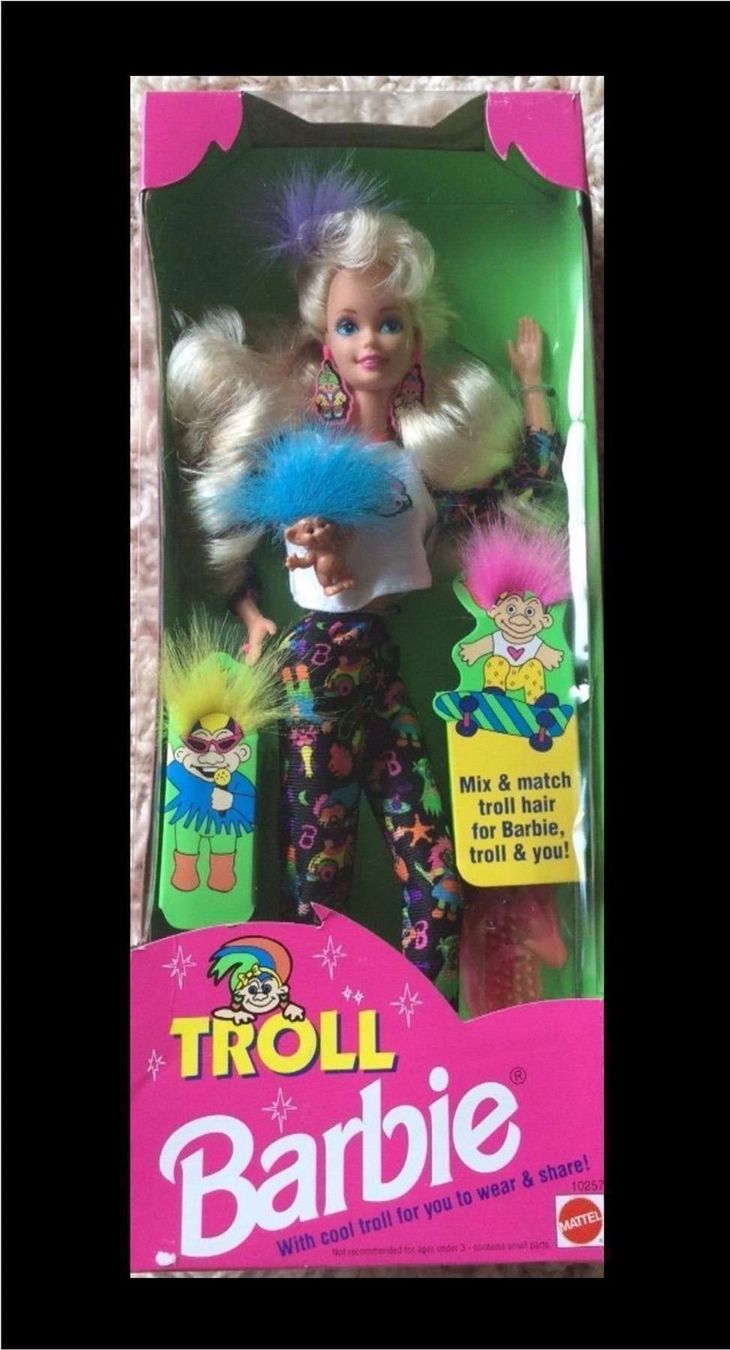 1992 Mattel Troll Barbie mit Mini Troll kaufen auf Ricardo
