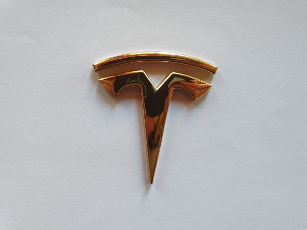 Tesla Emblem Gold | Kaufen auf Ricardo