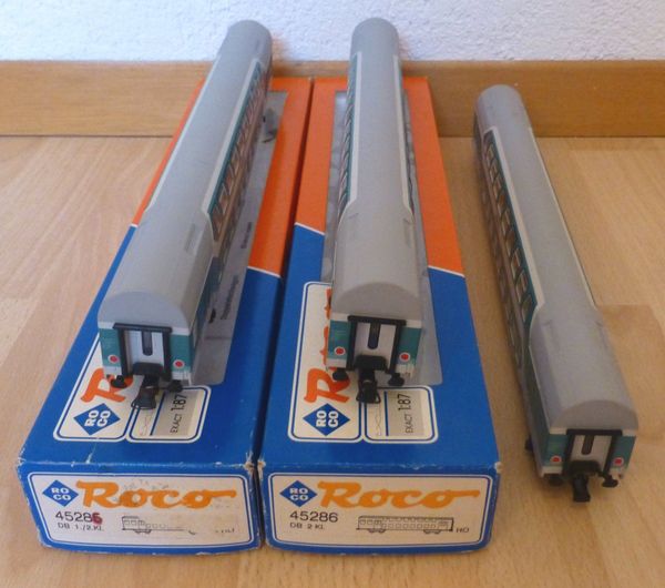 3x ROCO DB Doppelstock grün | Kaufen auf Ricardo